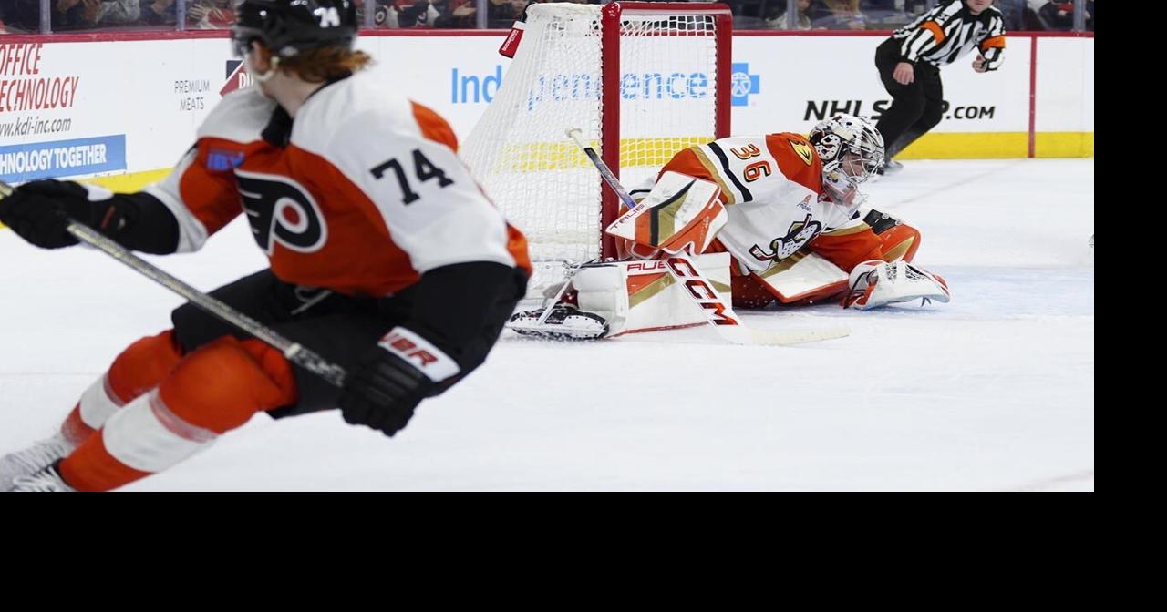Flyers beat Ducks 6-0 in Cutter Gauthier's first visit to Philadelphia ...