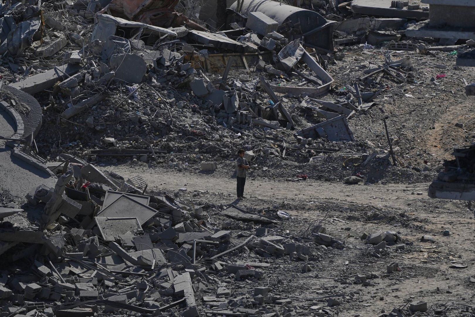 Drone footage above Gaza City shows the toll of 2 years of war
