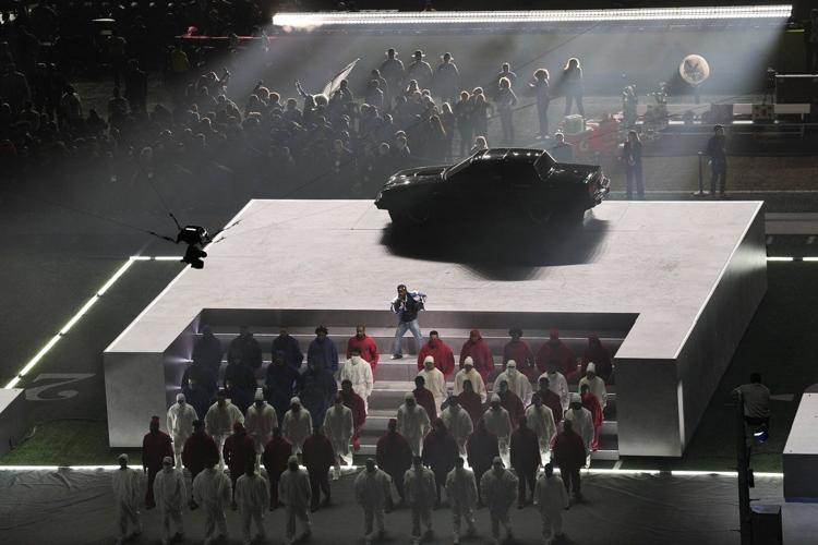 Review: Kendrick Lamar brings America and 'Not Like Us' into history-making Super Bowl halftime show