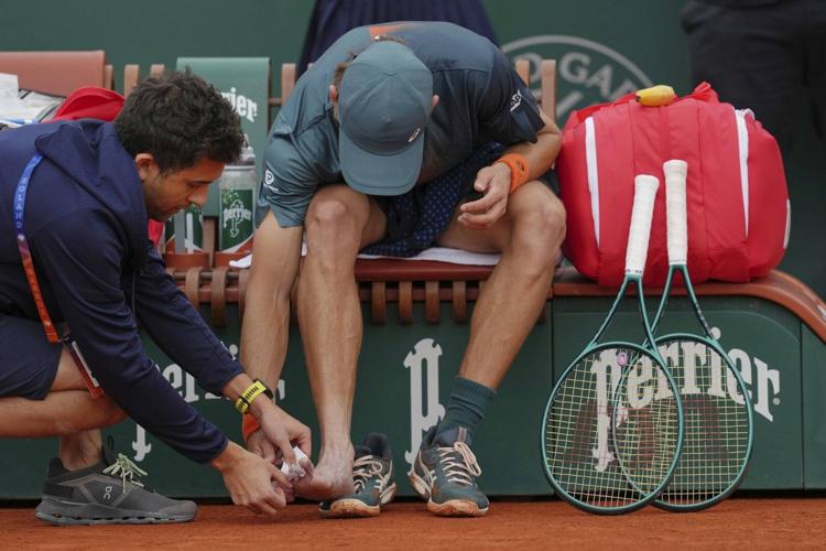 French Open: Playing through pain is common for players worried about ...