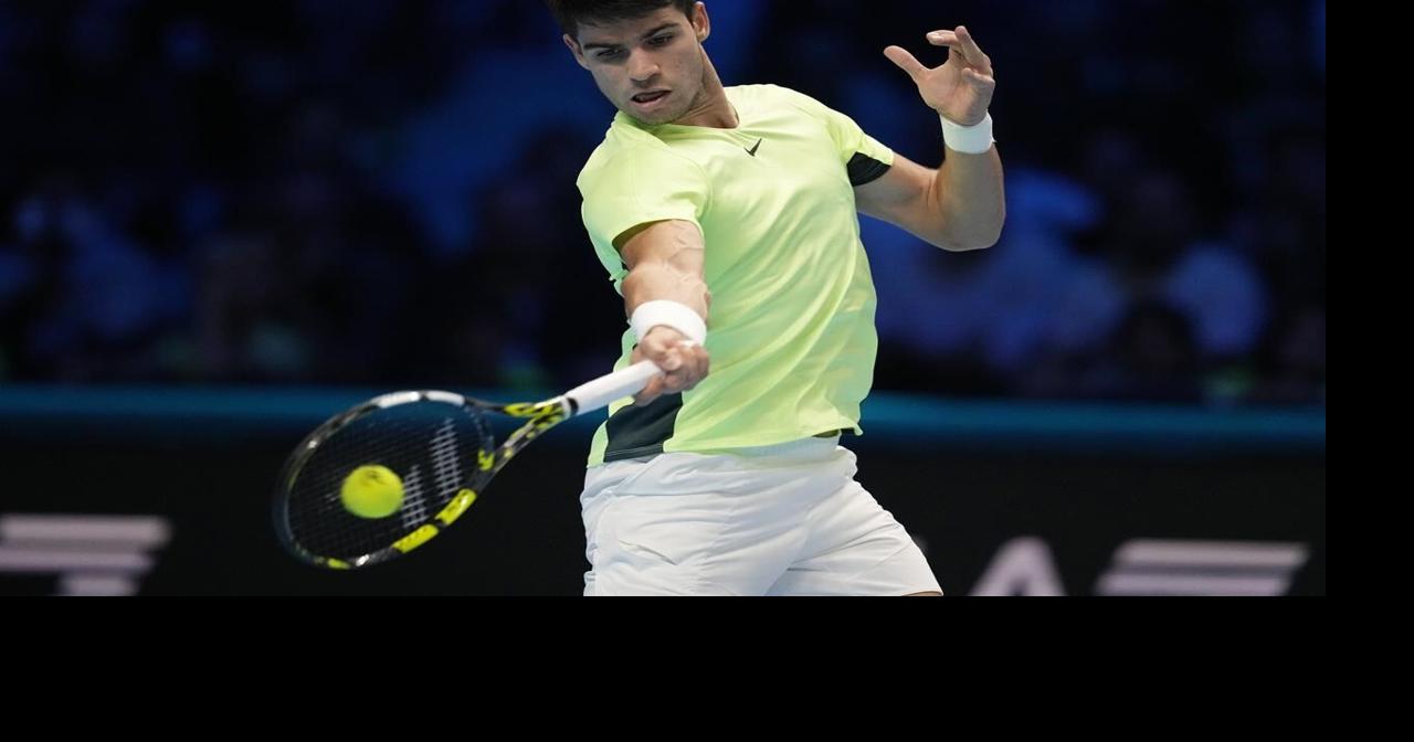 Rublev bloodies himself with racket during loss to Alcaraz at ATP ...