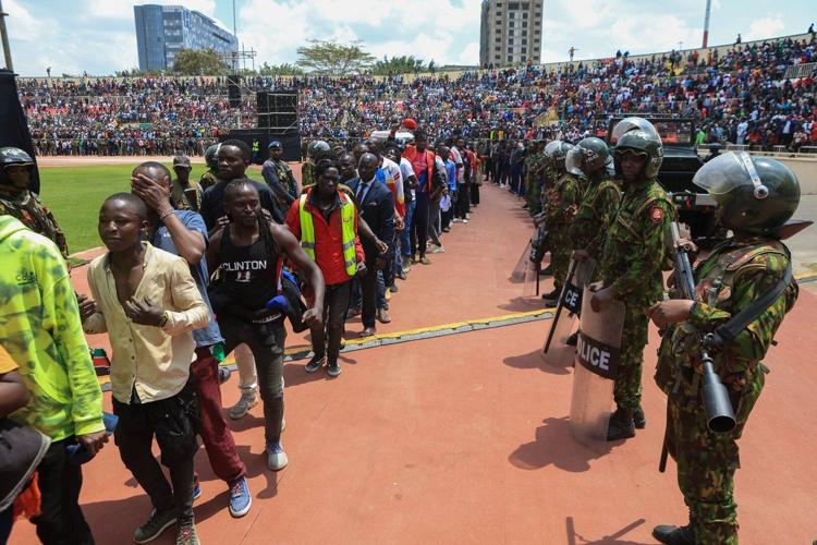 Heavy security after deadly violence in Kenya, as thousands mourn former Prime Minister Raila Odinga