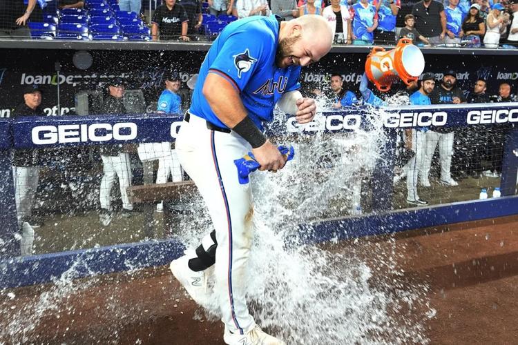 Jake Burger's three-run homer in the ninth caps Marlins 7-4 win over ...