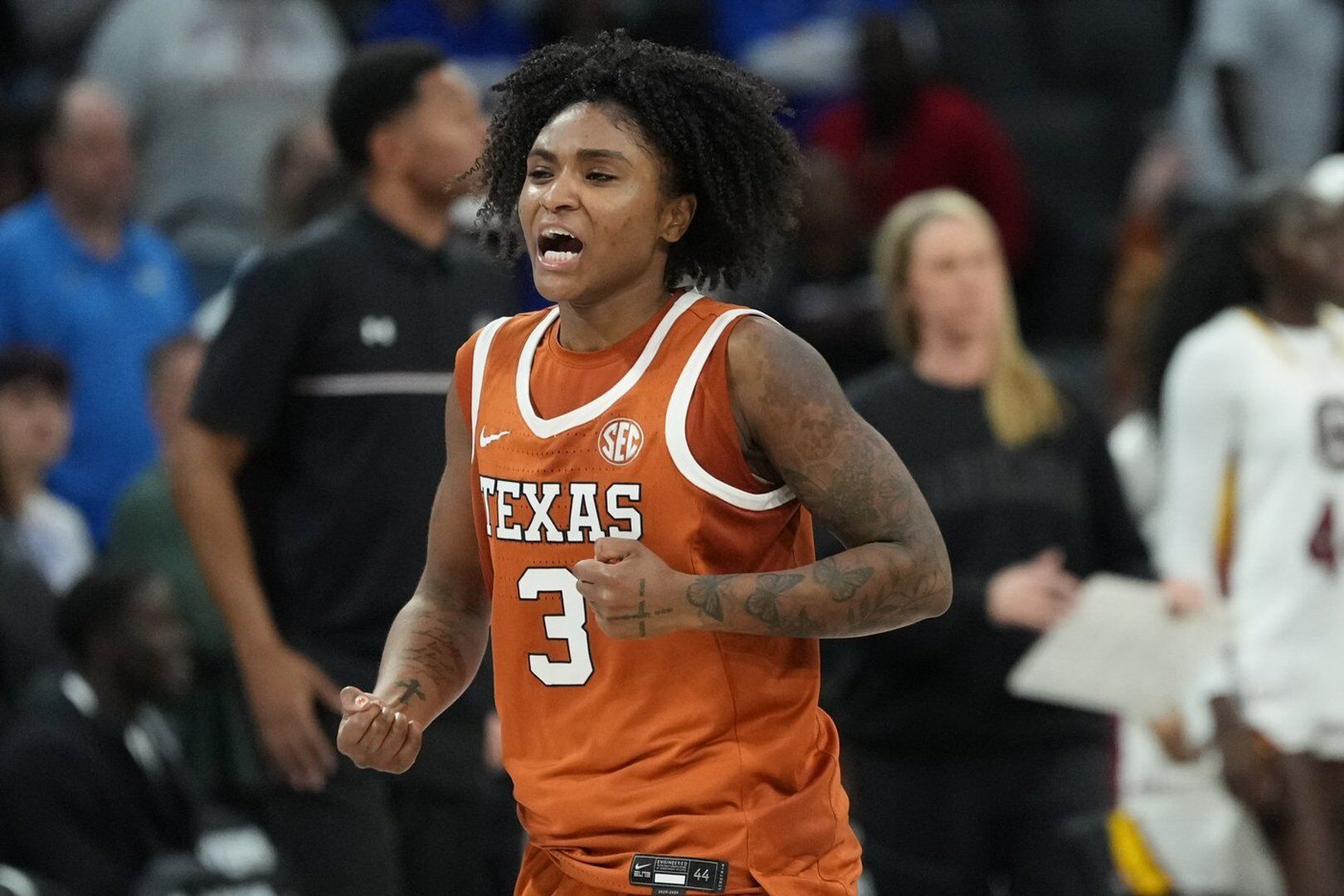 AP women's basketball player of the week is No. 2 Texas' Rori Harmon