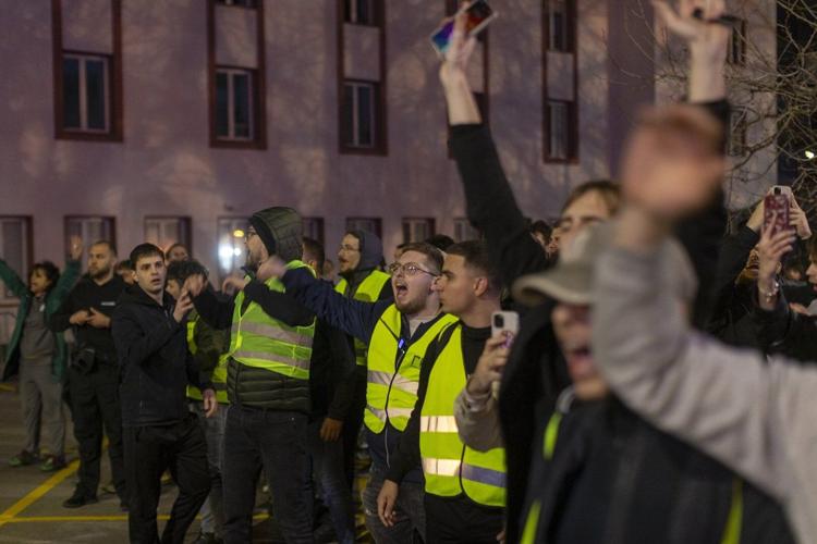 Protesters block main state Serbian TV building as tensions soar ahead ...