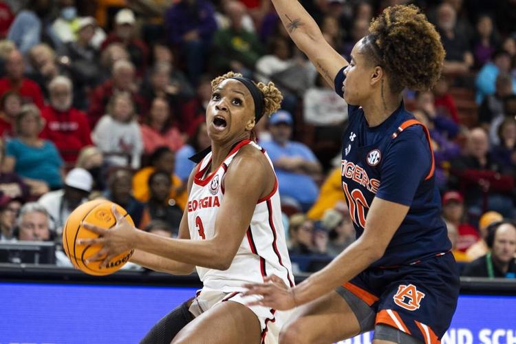 Georgia women advance to SEC quarters, beat Auburn 63-47