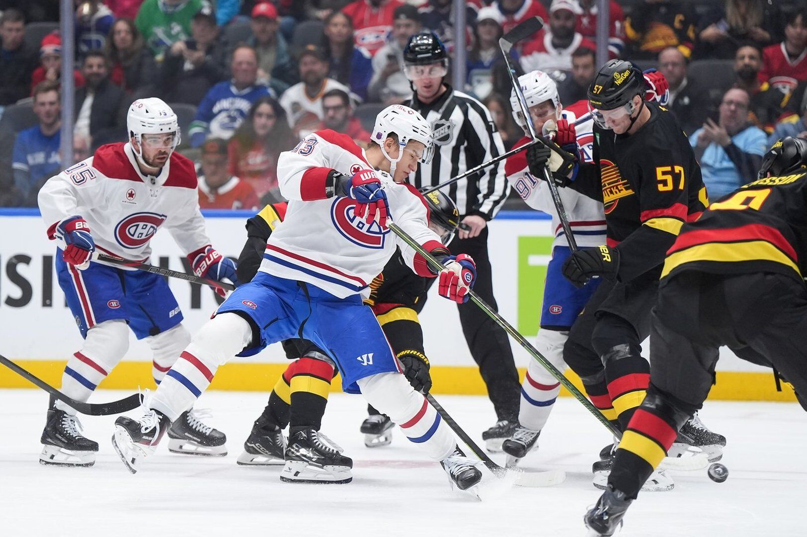 Demidov records three points, Canadiens come back for 4-3 win over Canucks