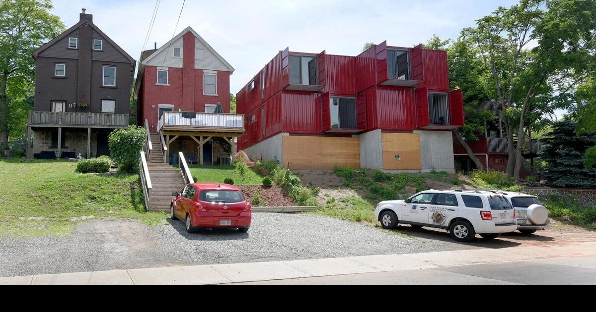 Hamilton’s first shipping container home rises on Arkledun Avenue