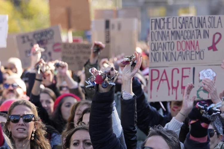 Thousands rally in Italy over violence against women after woman's ...