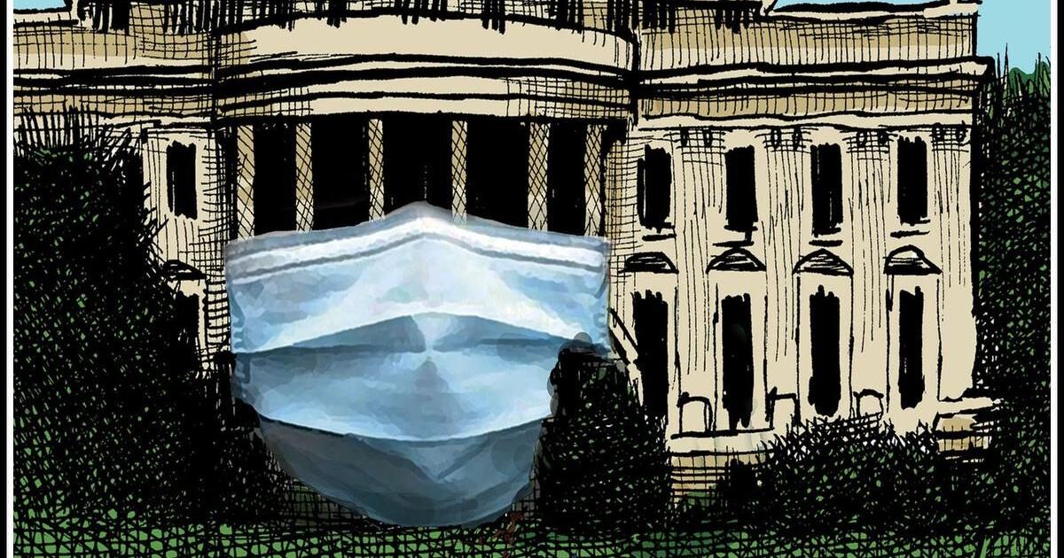 Aislin: White House mask