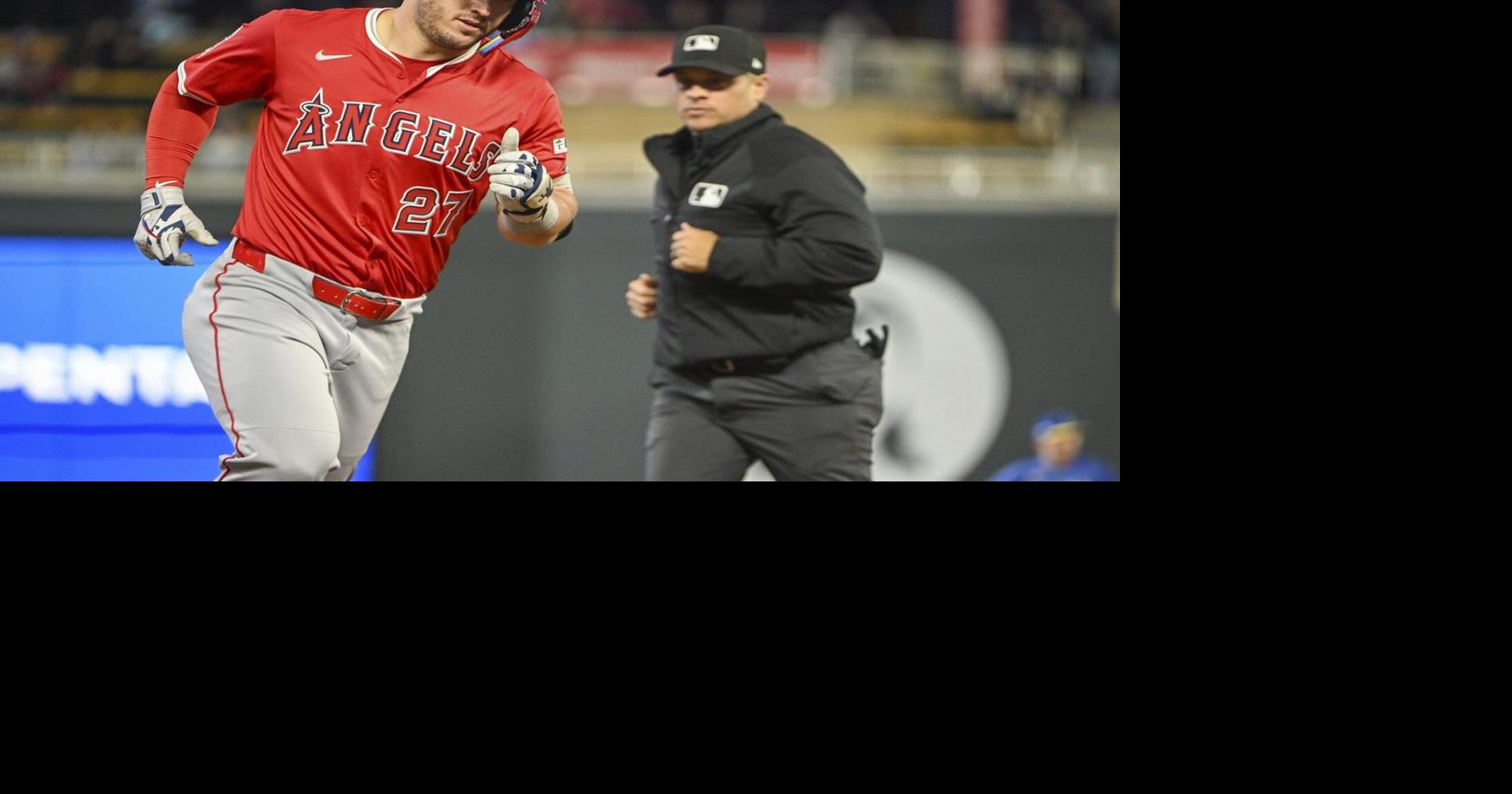 Mike Trout resumes swinging, plans return to running soon in his ...