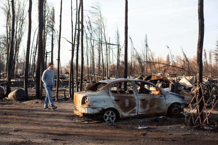 Prime Minister Justin Trudeau visits fire-ravaged parts of Northwest ...