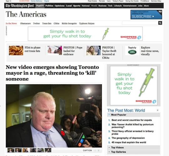 Rob Ford scandal: Media interest worldwide shows no sign of abating