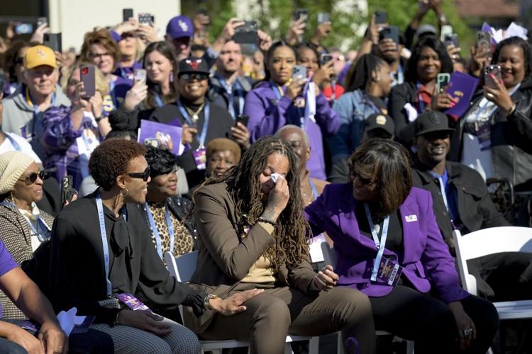 Augustus is 1st female athlete with statue on LSU campus