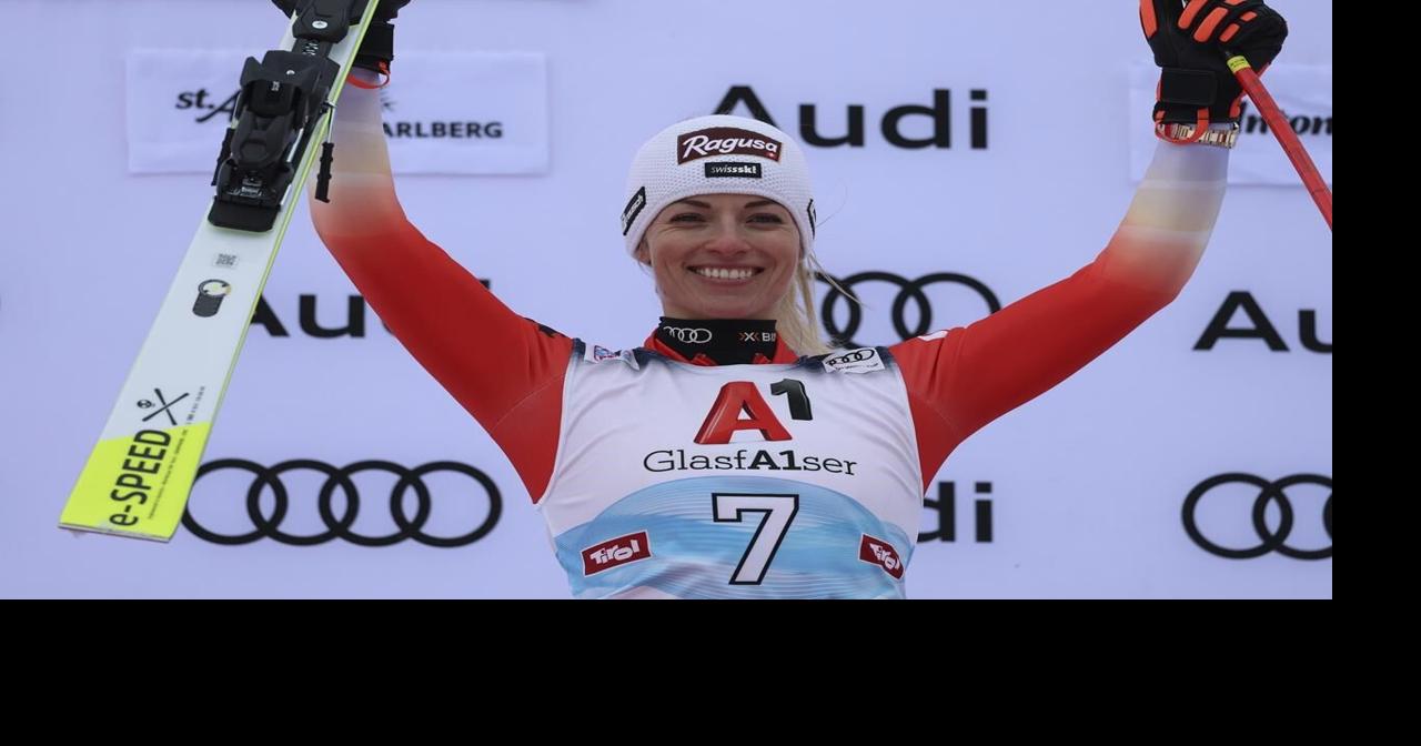 Olympic champ Gut-Behrami beats Italian trio to win super-G