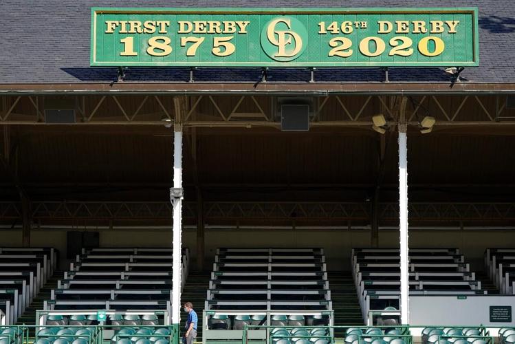 Thousands peacefully protest outside the Kentucky Derby