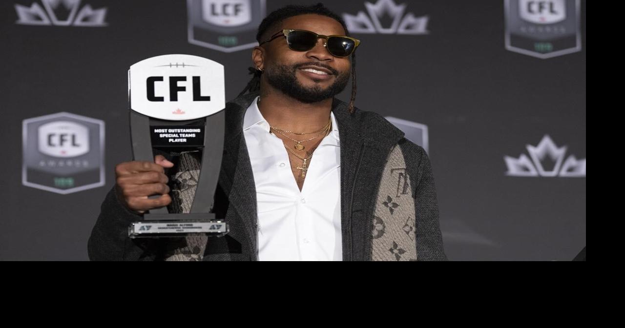 Riders’ Mario Alford named CFL’s top special-teams player