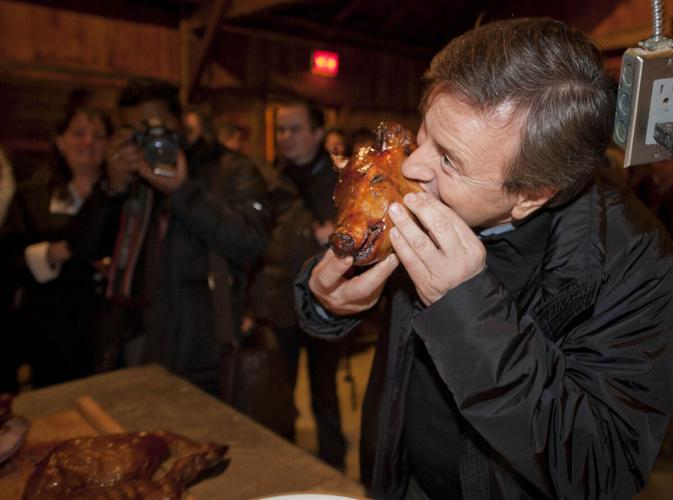 Chef Martin Picard celebrates maple syrup cookbook with sugar shack bash