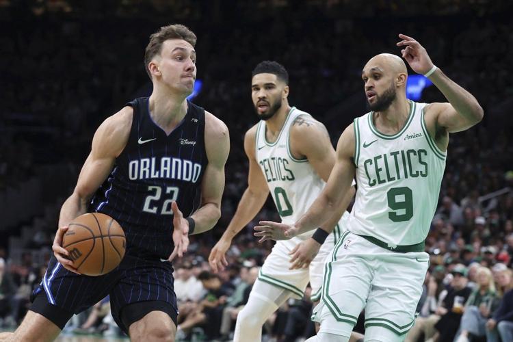 Celtics star Jayson Tatum listed as doubtful for Game 2 vs. Magic with bone bruise in wrist