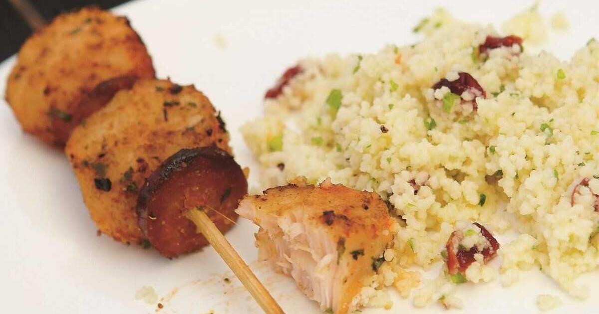Poke bland seafood dinners overboard and try this tasty scallop skewer ...