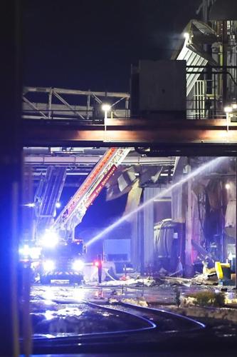 Explosion and fire injures 8 workers at Illinois soybean processing plant