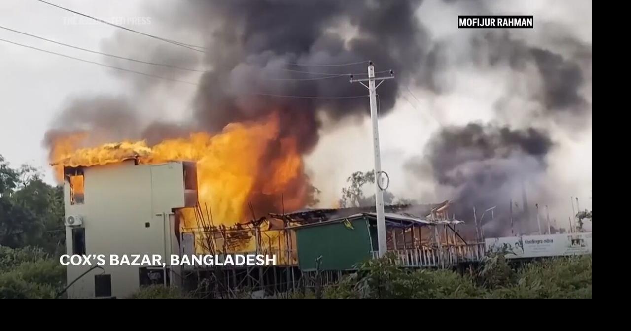 A fire guts a Bangladeshi beach resort, killing 10 people