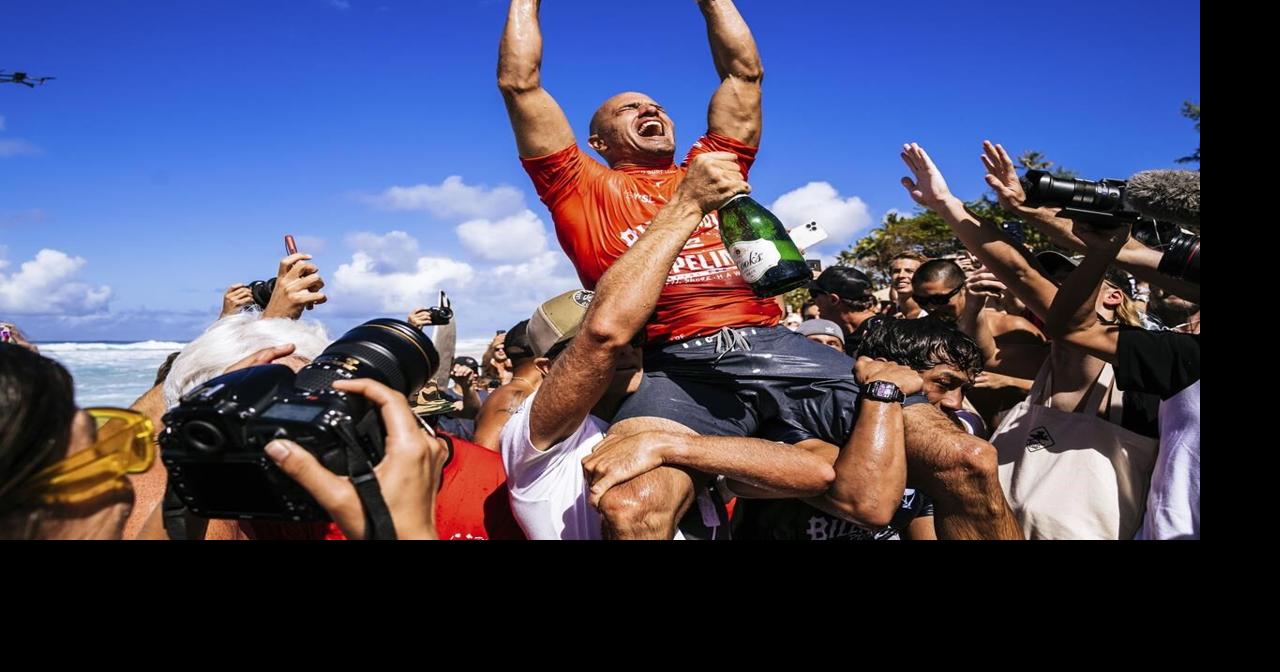 Nearly 50, surfing icon Slater still catching winning waves