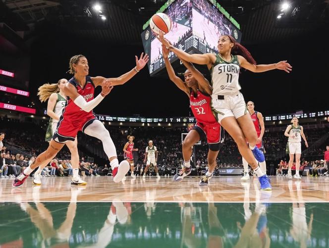 Sykes, Austin lead Mystics to 73-66 victory over Storm