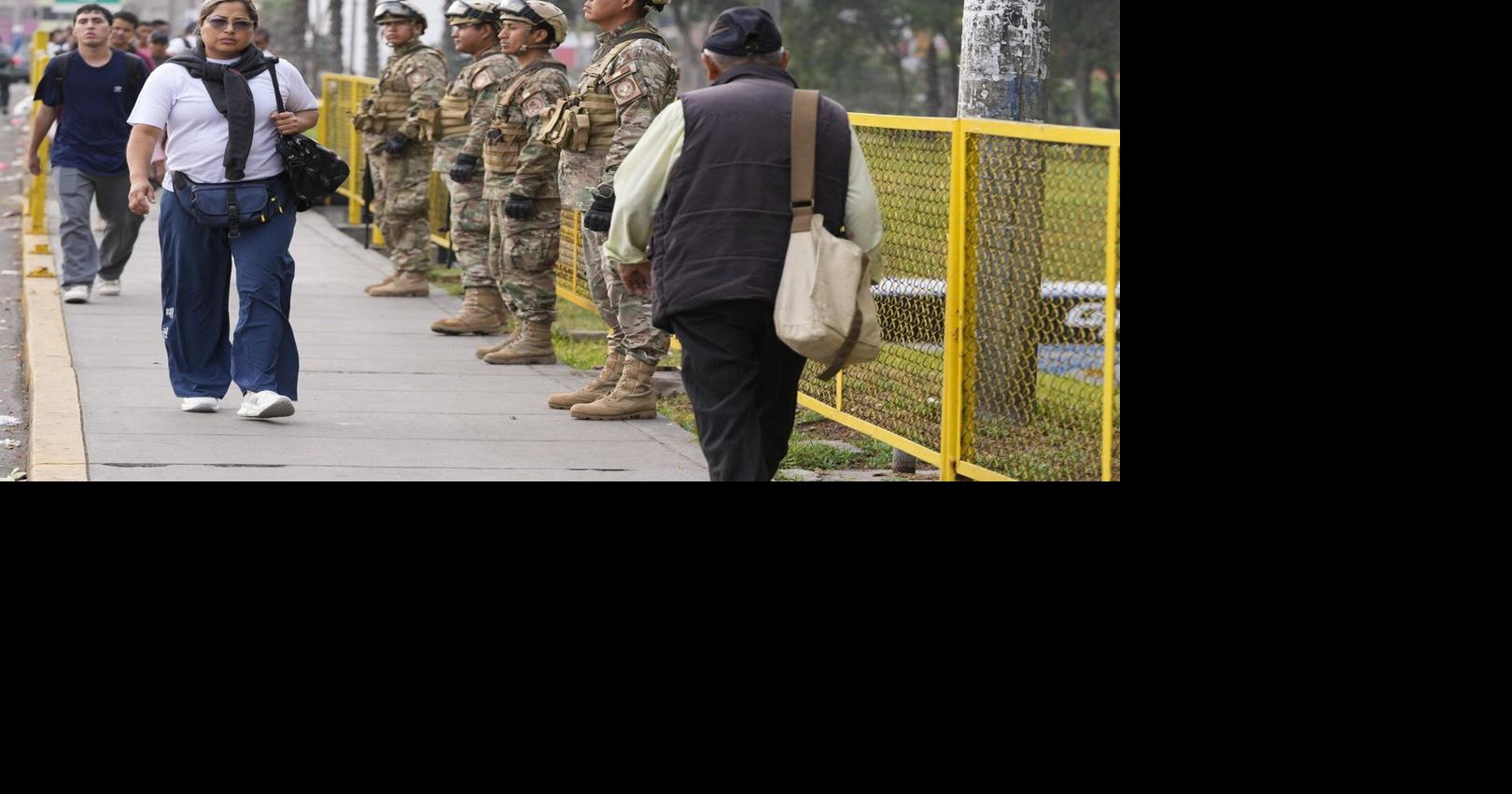 Troops on the streets of Lima as Peru's government calls state of ...