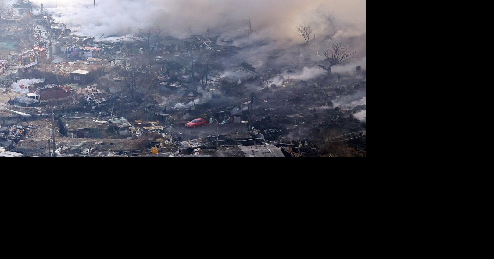 Fire breaks out in one of Seoul's last-remaining shanty towns