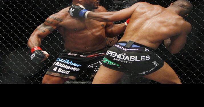 Rashad Evans survives Rampage Jackson’s 3rd-round flurry, wins decision ...