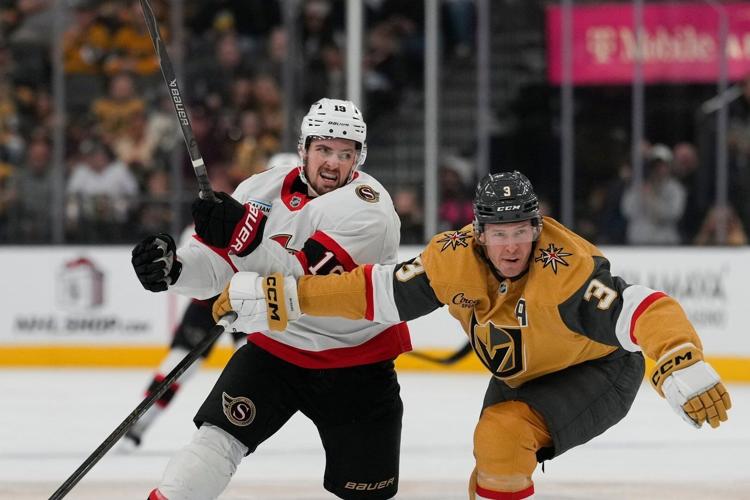 Senators edge Golden Knights 4-3 in shootout for rare victory at Vegas