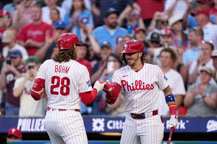 Marsh, Bohm and Schwarber homer as Phillies beat Marlins 8-2 behind Luzardo