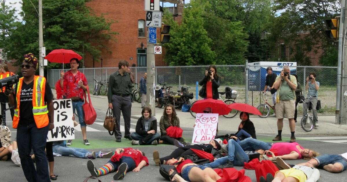 Sex Workers Protest In Toronto Against Proposed Legislation