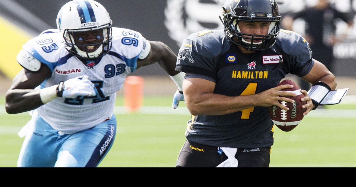 Argonauts fall to Tiger-Cats in Labour Day Classic