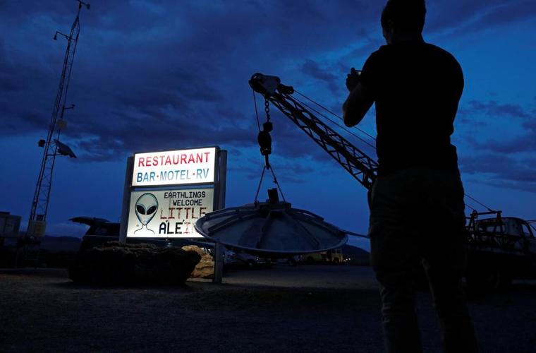 The Latest: Earthling visitors dwindling at Area 51 event