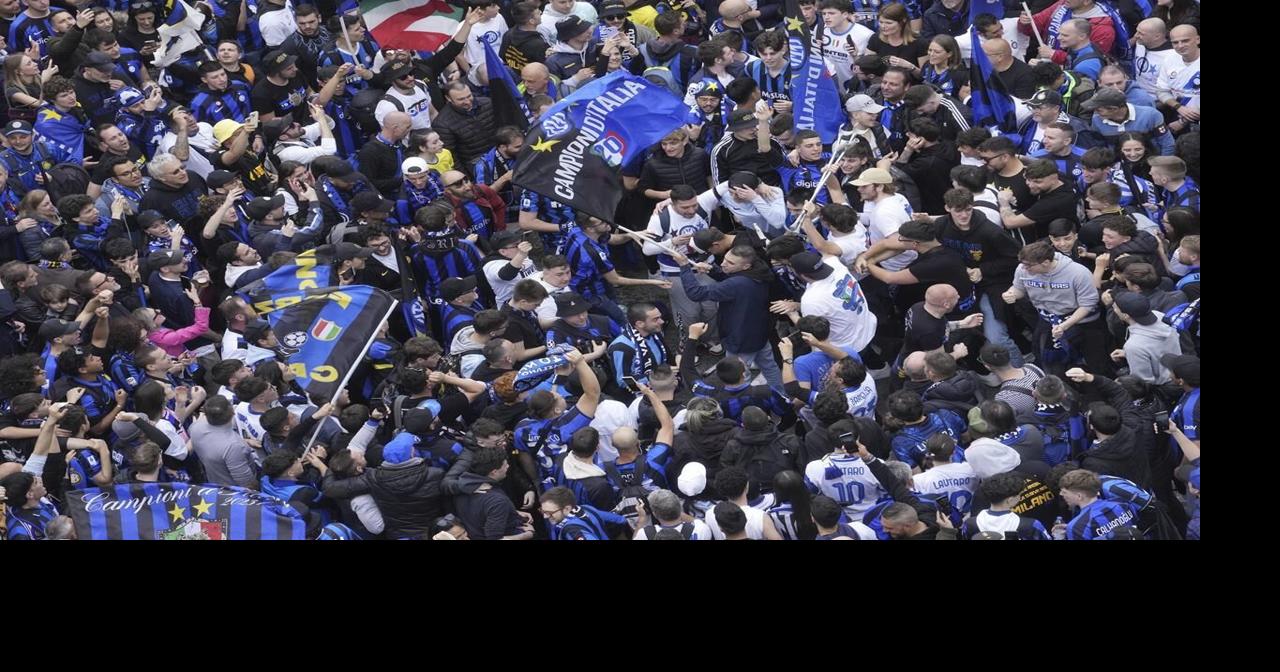 Inter celebrates Serie A title with an open-air bus parade. Abraham ...
