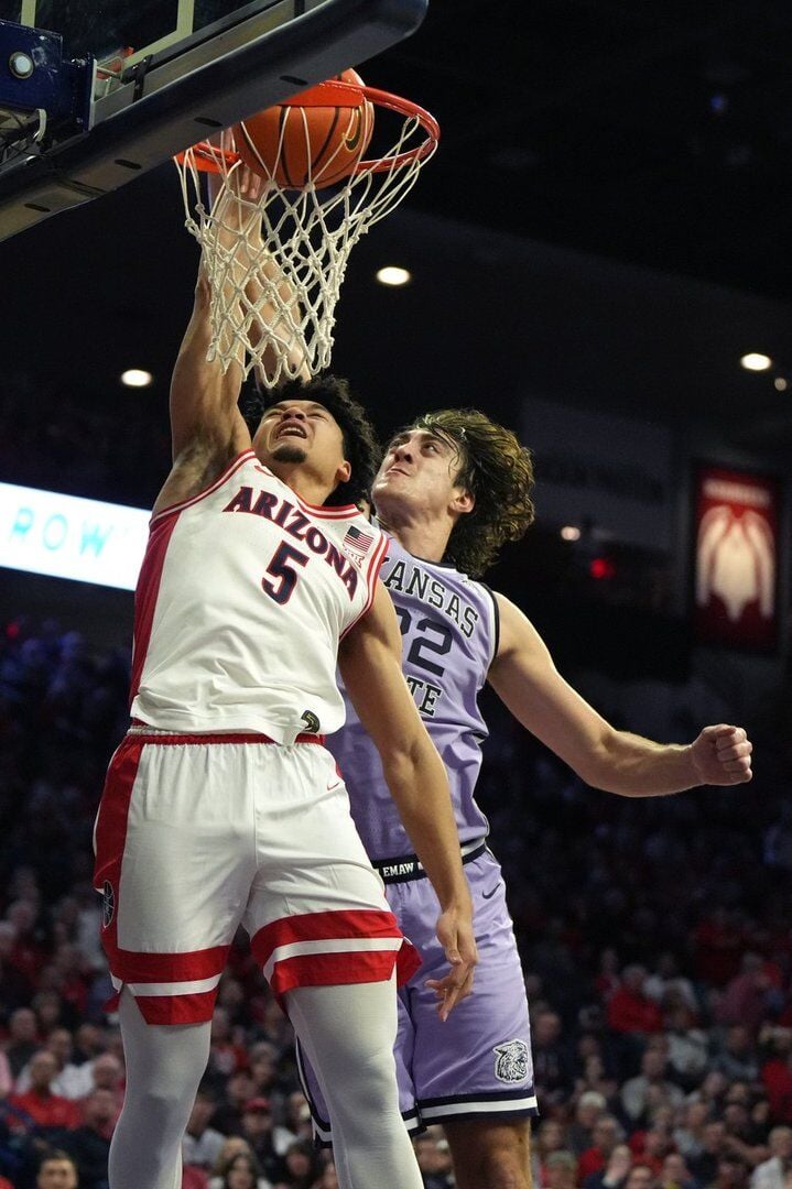 No. 1 Arizona remains unbeaten with 101-76 win over Kansas State