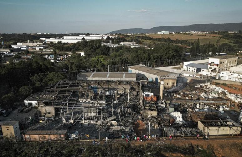 Metal factory explosion in Brazil kills 4 and injures at least 30