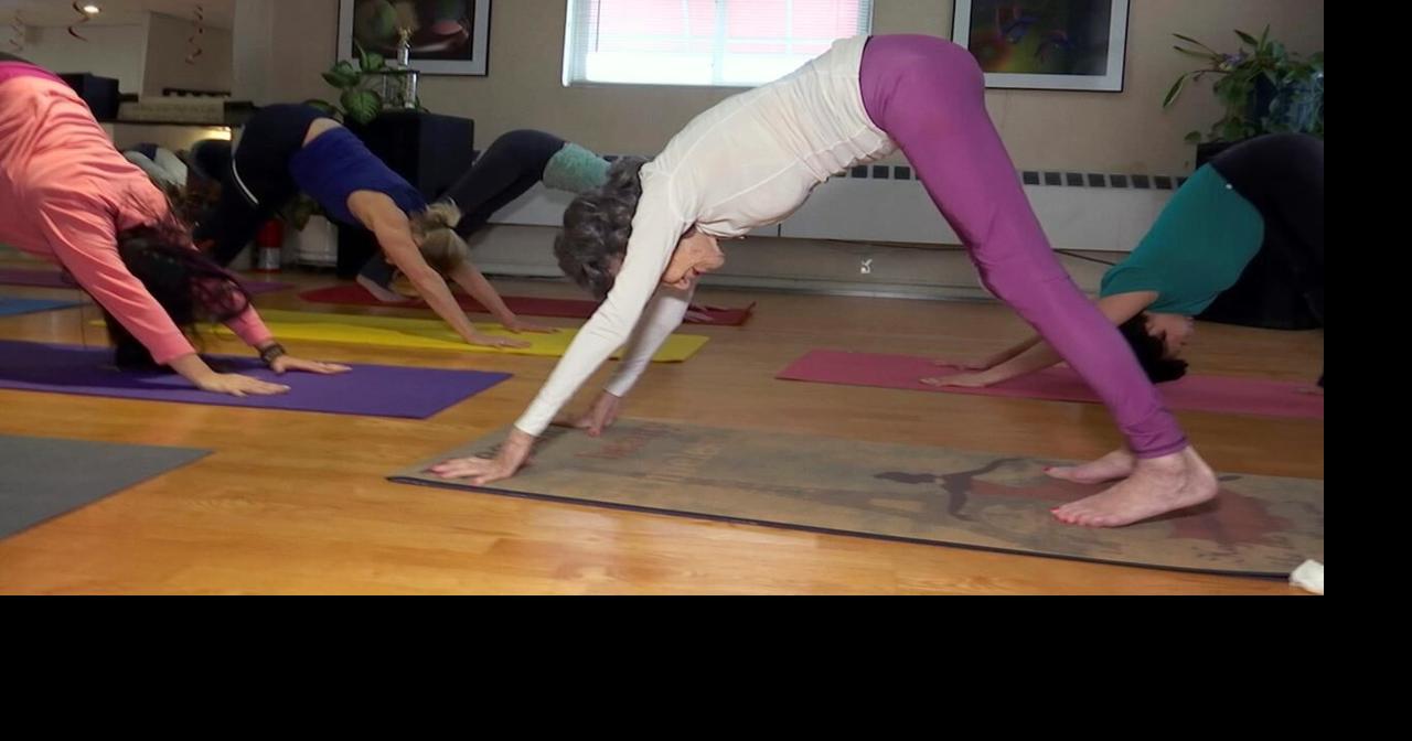 100-year-old yoga instructor keeps moving, dancing