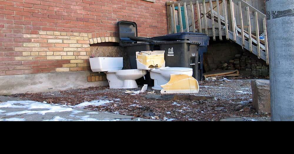 Old toilets' trip to dump bogs down