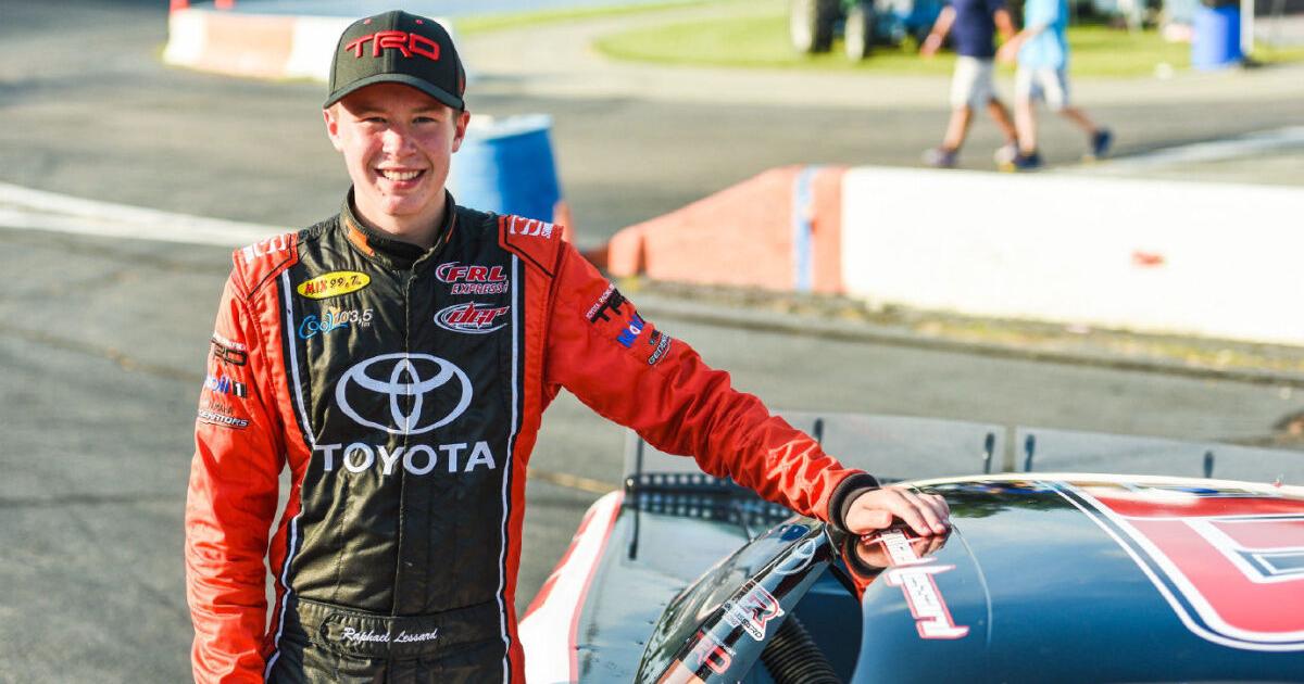 Raphael Lessard, 16, is taking the stock-car racing world by storm