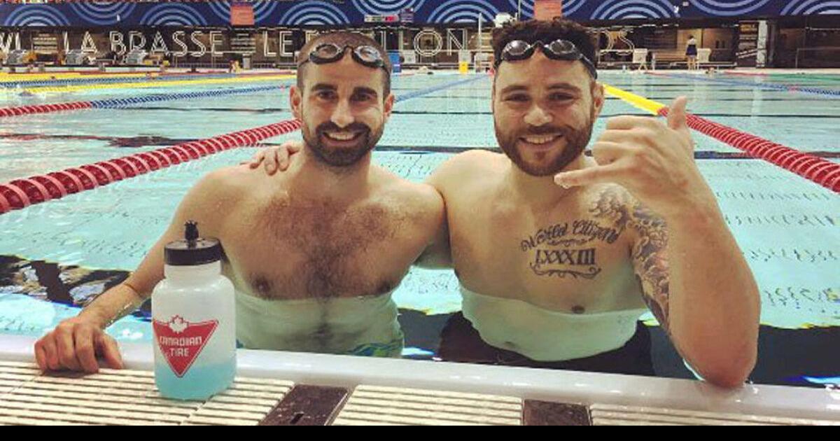 Blue Jays catcher Martin trains with Paralympic swimming star Huot in ...