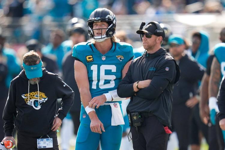 The AP NFL MVP finalists are Allen, Lawrence, Maye, McCaffrey and Stafford