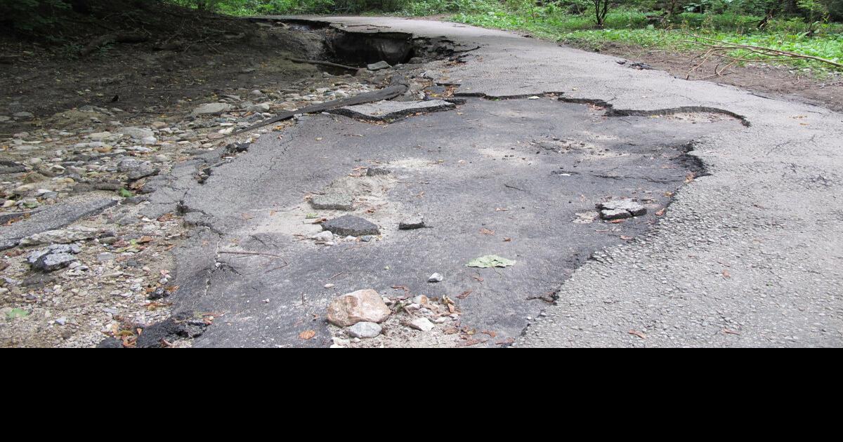 A wave of flooding in ravine at David A. Balfour Park: Fixer