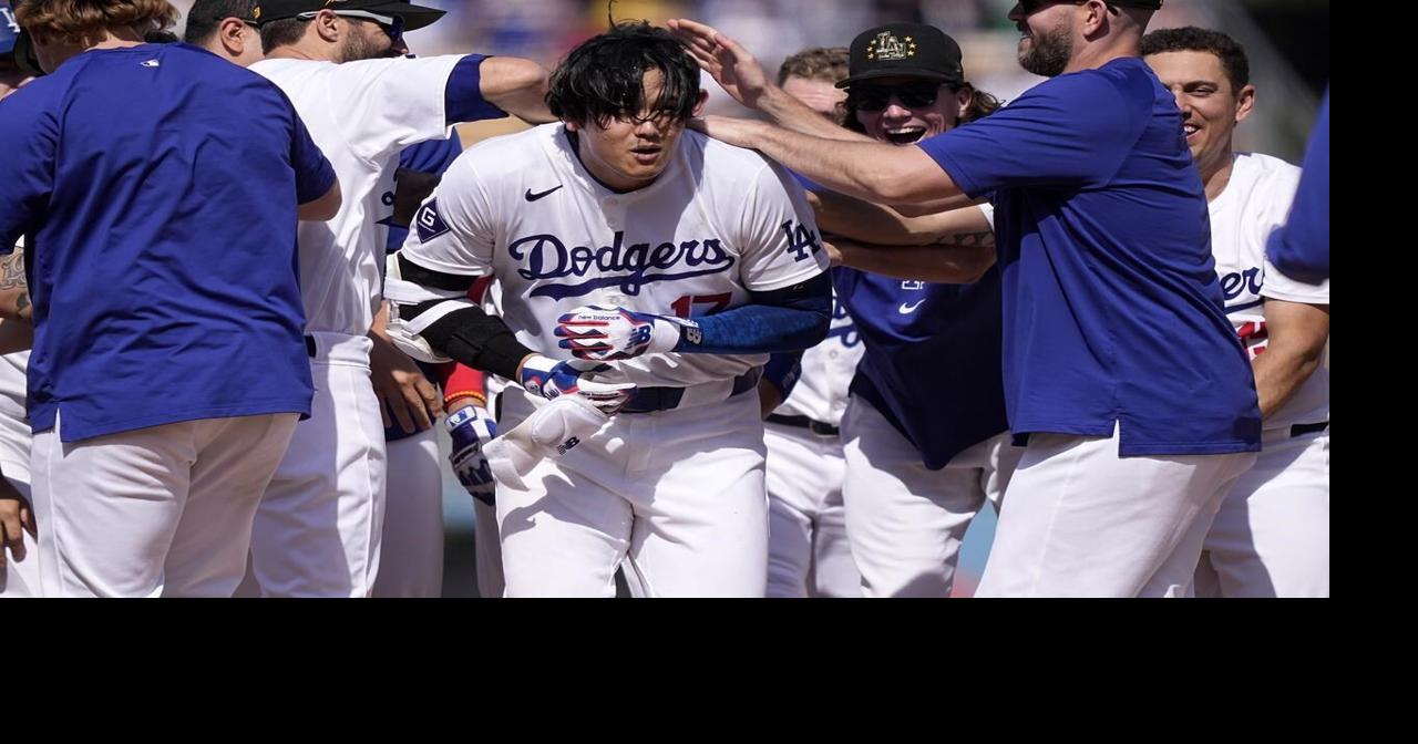 Shohei Ohtani's first walk-off hit for the Dodgers caps an eventful ...