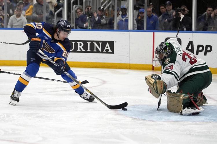 Hartman scores twice in Wild win; Blues’ Binnington ejected