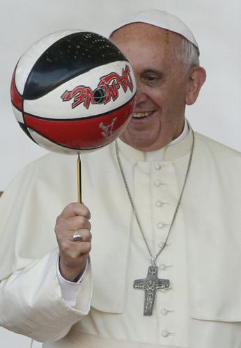 Pope has a ball