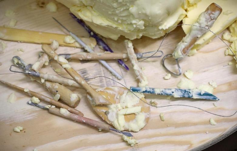 Artists reveal the butter truth — internal frames used to support ...