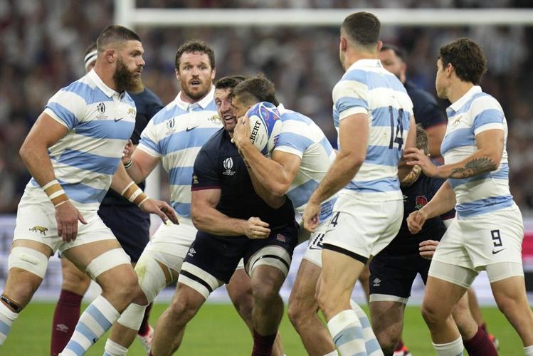 The first Rugby World Cup red card goes to England. No surprise